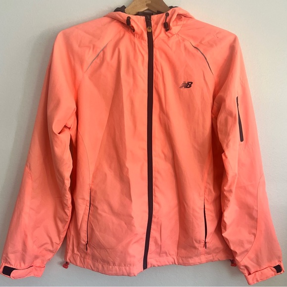 New Balance | Jackets & Coats | New Balance Bright Orange Windbreaker ...